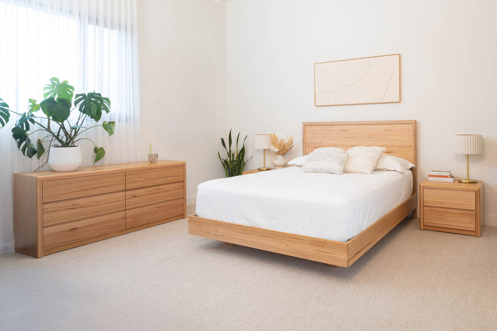 Yakka Tasmanian Oak Feature Grade Bed Frame – The Acacia Tree